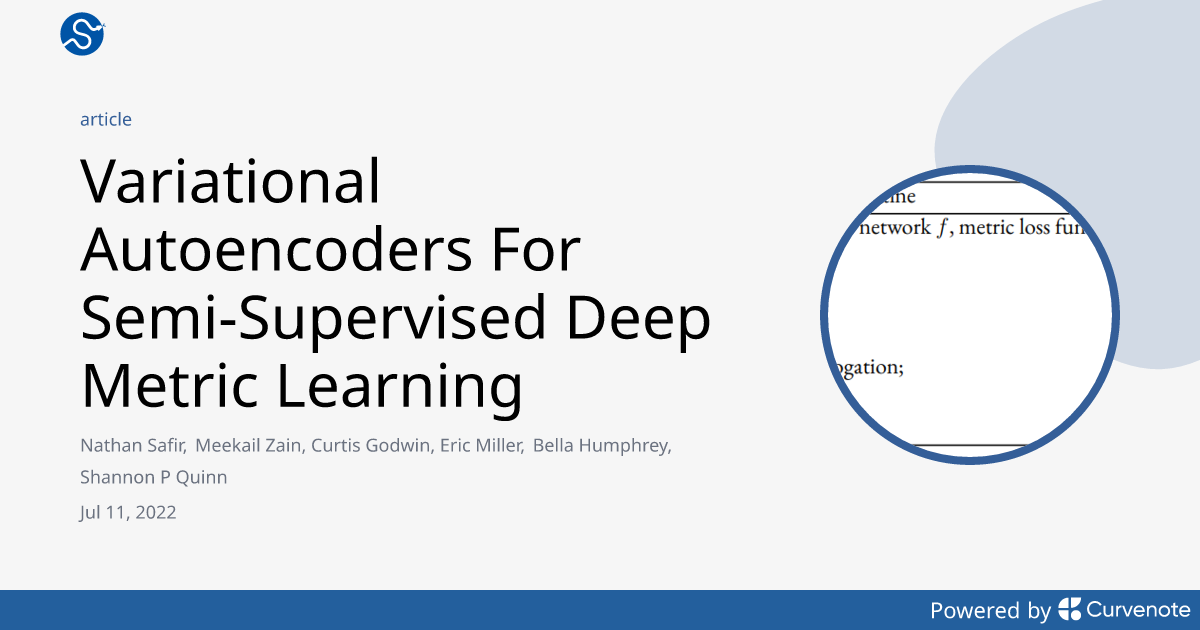 Variational Autoencoders For Semi-Supervised Deep Metric Learning ...