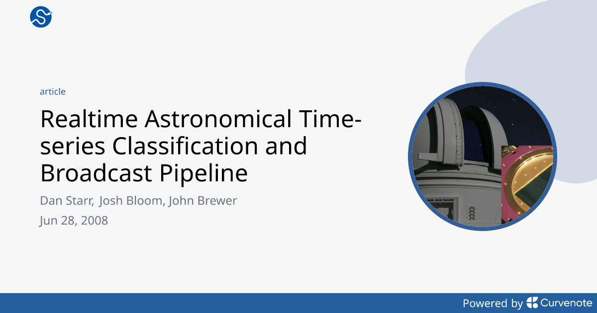 Realtime Astronomical Time-series Classification and Broadcast Pipeline ...